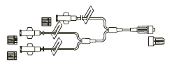 CODAN Trifurcated MiniBore Extension Set, (3) female luer-locks, (3) s – Medute