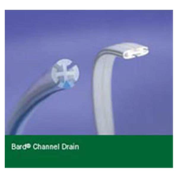 Bard Medical Division Silicone Channel Drain 19Fr Round Tip 3/4 Fluted ...