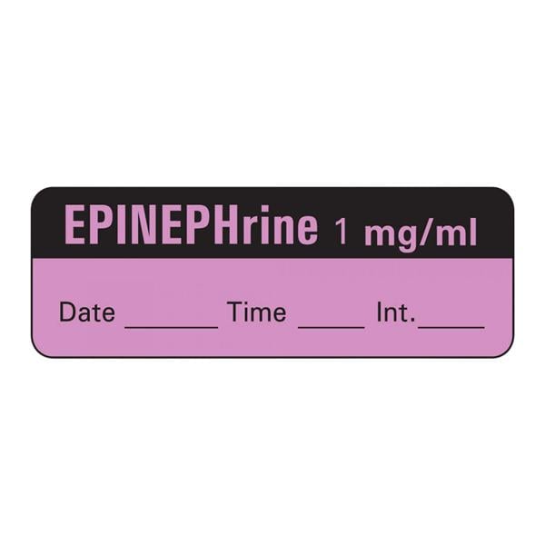Precision Dynamics Corp. Anesthesia Label DTI Epinephrine 1mg/mL Viole ...
