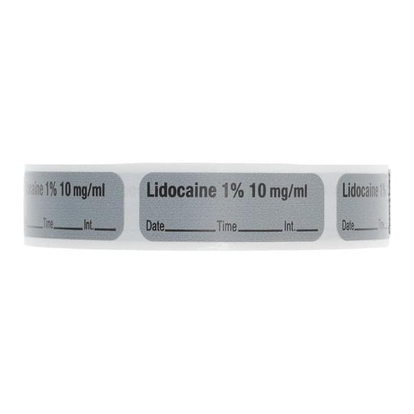 Precision Dynamics Corp. Anesthesia Label DTI Lidocaine 1% 10mg/mL Gra ...