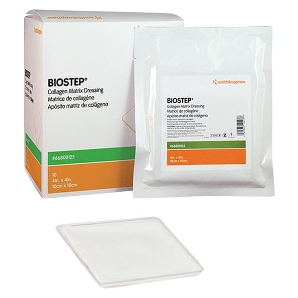 Smith & Nephew Wound Care BioStep Matrix Collagen Dressing 4x4" Adhesi ...