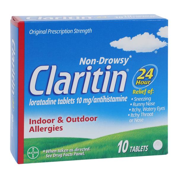 Bayer Consumer Products Claritin Allergy Oral Tablets 10mg 10/Box - 34 ...