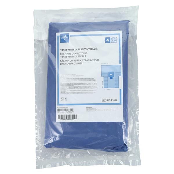 Medline Industries Inc 102x121x78" Sterile Transverse Laparotomy T-Dra ...