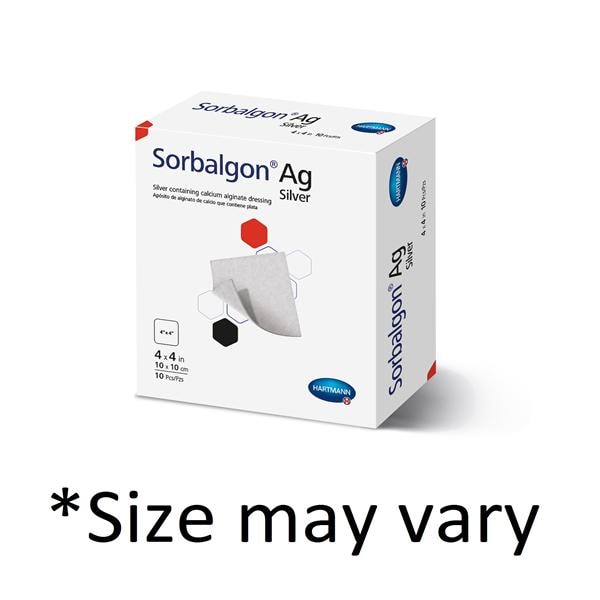 Hartmann USA Sorbalgon Ag Calcium Alginate/Silver Wound Dressing 6x6 ...