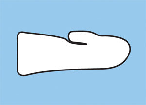 North Coast Resting Pan Position Precut Splint Omega™ Max 1/8" (3.2mm ...