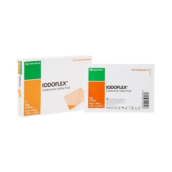 Smith & Nephew Wound Care Iodoflex Cadexomer Iodine Pad Dressing 2-1/8 ...