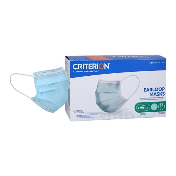 Henry Schein Inc. Criterion Earloop Mask ASTM Level 3 Blue 50/Bx, 6 BX ...
