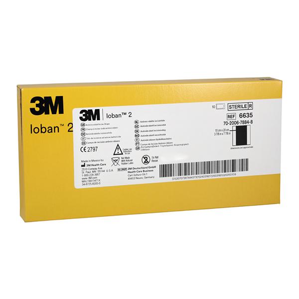 3M Medical Products Ioban 2 4x8" Sterile Incision Drape - 6635 – Medute