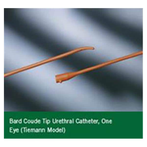 Bard Medical Division Intermittent Catheter Coude Olive Tip Red Rubber ...