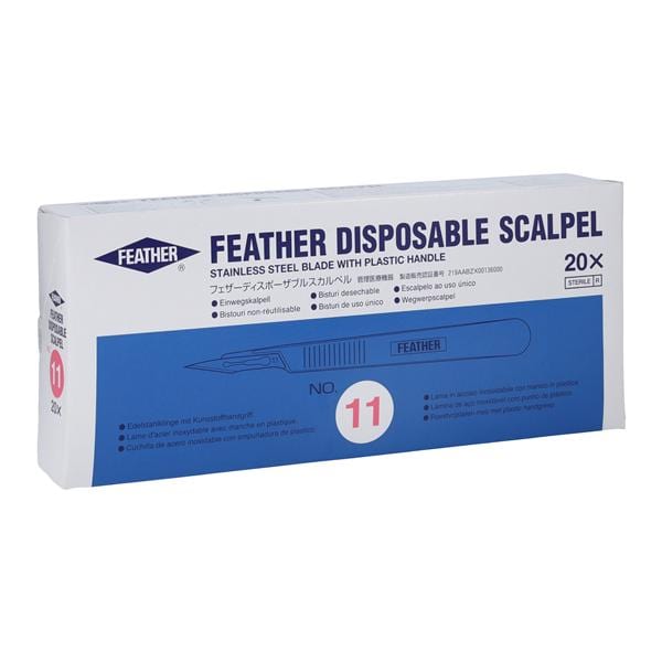 Graham-Field Feather Sterile Surgical Scalpel Blade #11 Disposable - 2 ...