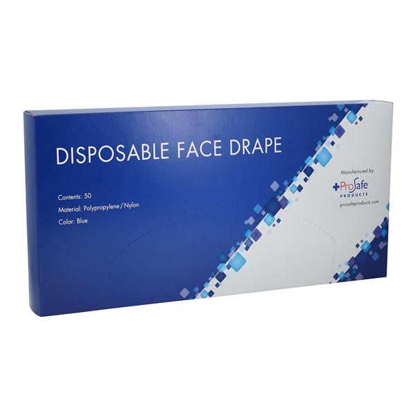 Prosafe Manufacturing LLC -Drape Face Disposable Blue 50/Package 1110B ...