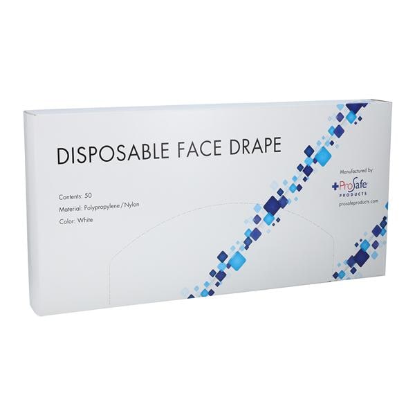 Prosafe Manufacturing LLC -Drape Face Disposable White 50/Package 1110 ...