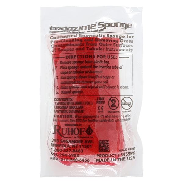 Ruhof Corp. Sponge Enzymatic Endozime Instrusponge Ea, 100 EA/CA— 345S ...