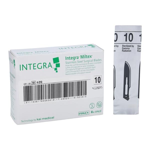 Integra York Pa, Inc -Stainless Steel Sterile Surgical Blade #10 Dispo ...