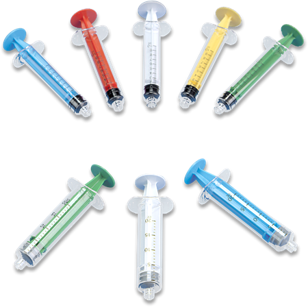 DEROYAL COLORED PISTON SPECIALTY SYRINGES (PACKAGING - CASE OF 50) – Medute