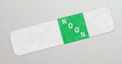 capsa Select Series 7+ Time Bar Label - Noon - Roll Of 500 – Medute