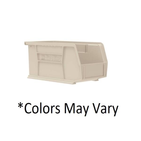 Akro Bin Storage AkroBins 10-7/8x5-1/2x5" Stone Polymer With Label Hol ...