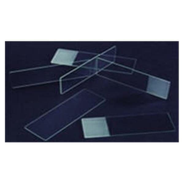 C&A Scientific Co. Frosted Microscope Slide 3x1" White With Beveled Ed ...