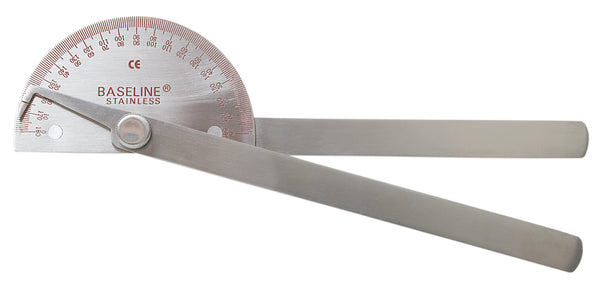 Baseline Metal Goniometer - 180 Degree Range - 8 inch Legs - FE-12-104 ...