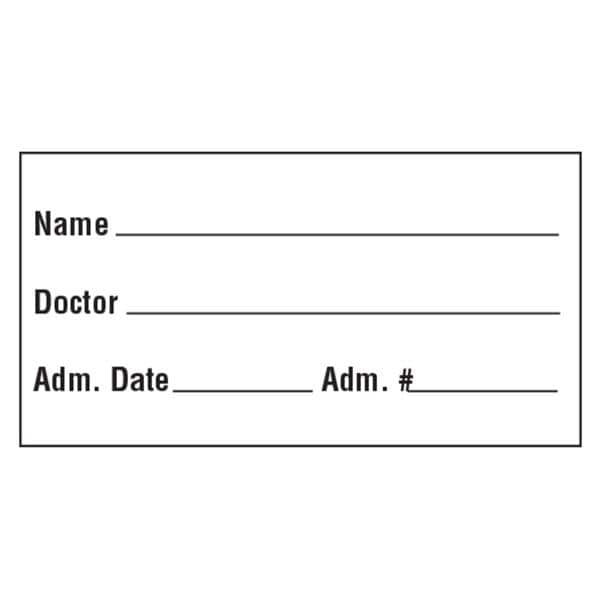 Shamrock Scientific Spec Label Bed Identification English 1000/Bx - SN ...