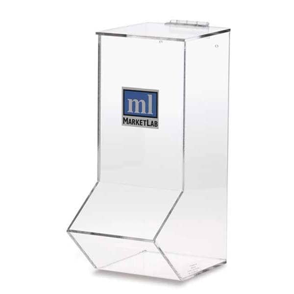 Marketlab Dispenser Bulk PPE 6.5 in x 10.25 in x 14.75 in Transparent ...