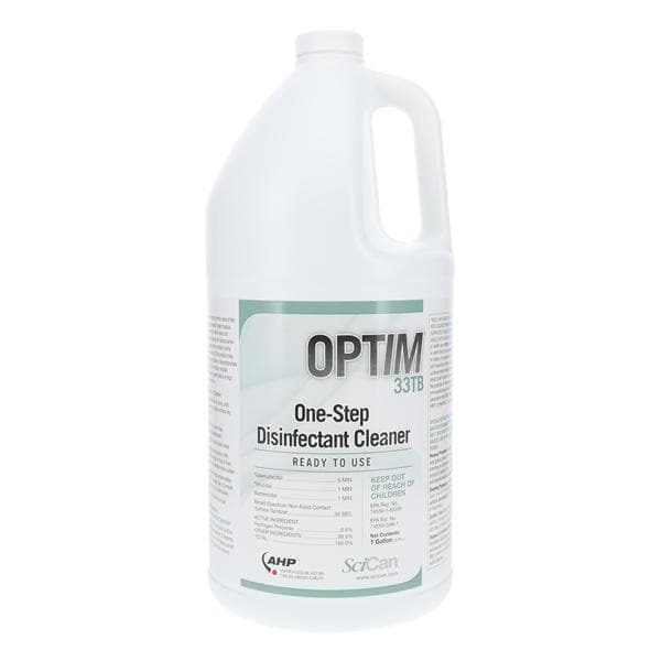 Scican Cleaner & Disinfectant Surface Liquid Optim 33 TB Bottle 1 Gall ...