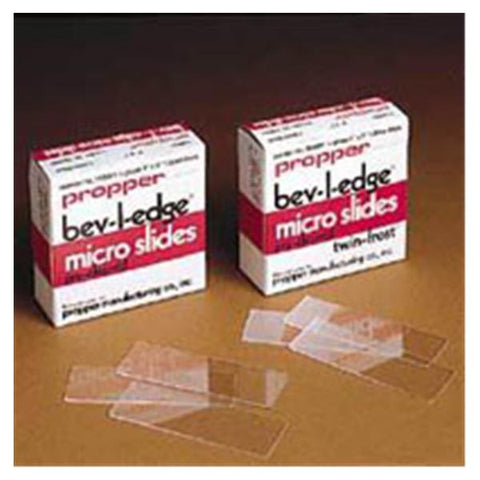 Propper Mfg Co Bev-L-Edge Frosted Microscope Slide 3x1" Frosted With B ...