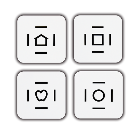 CROWDED LEA SYMBOLS® FLASH CARDS – Medute