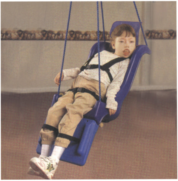 Full support swing seat with pommel, head and leg rest, large (adult ...
