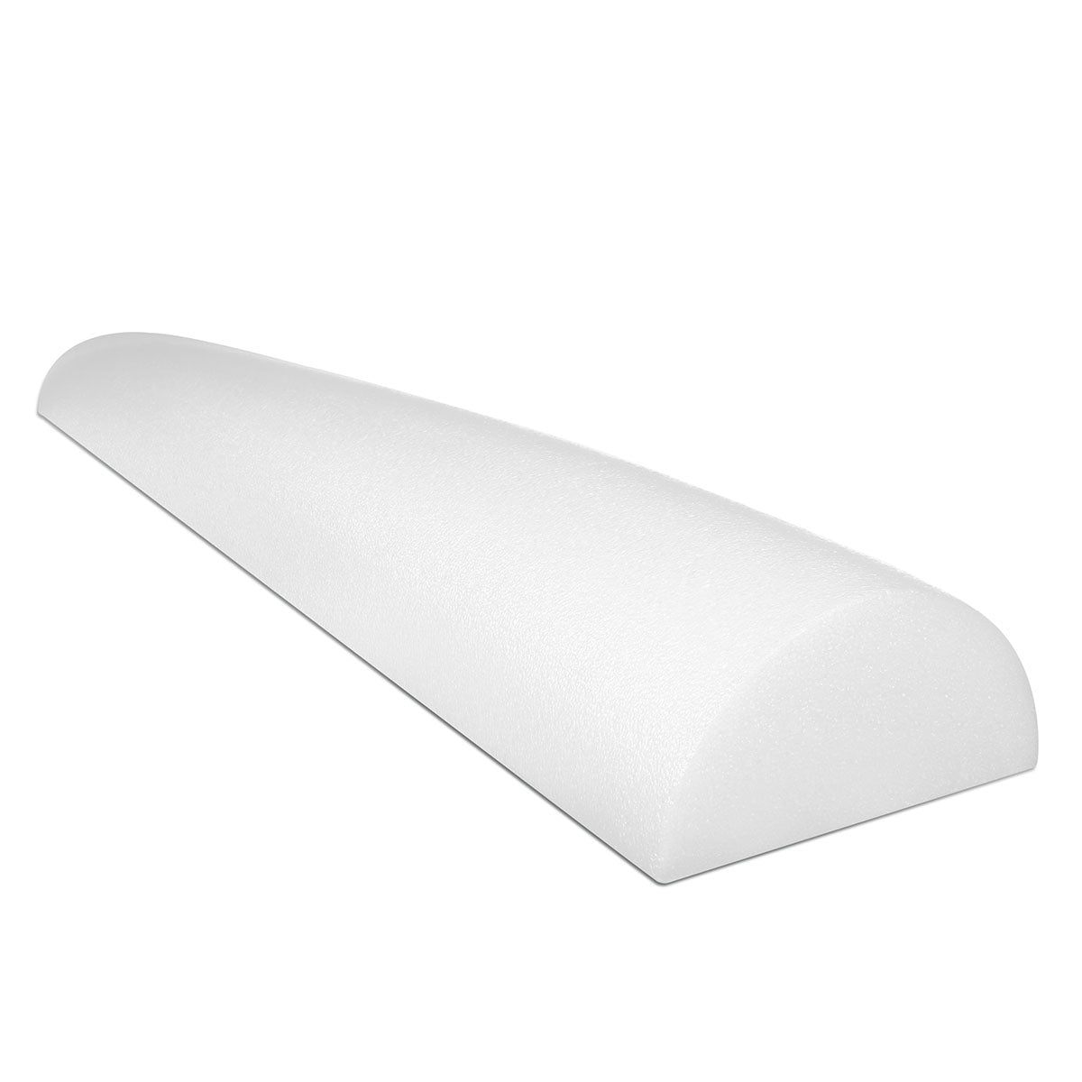 CanDo Foam Roller - White PE foam - 6" x 48" - Half-Round - FE-30-2118 ...