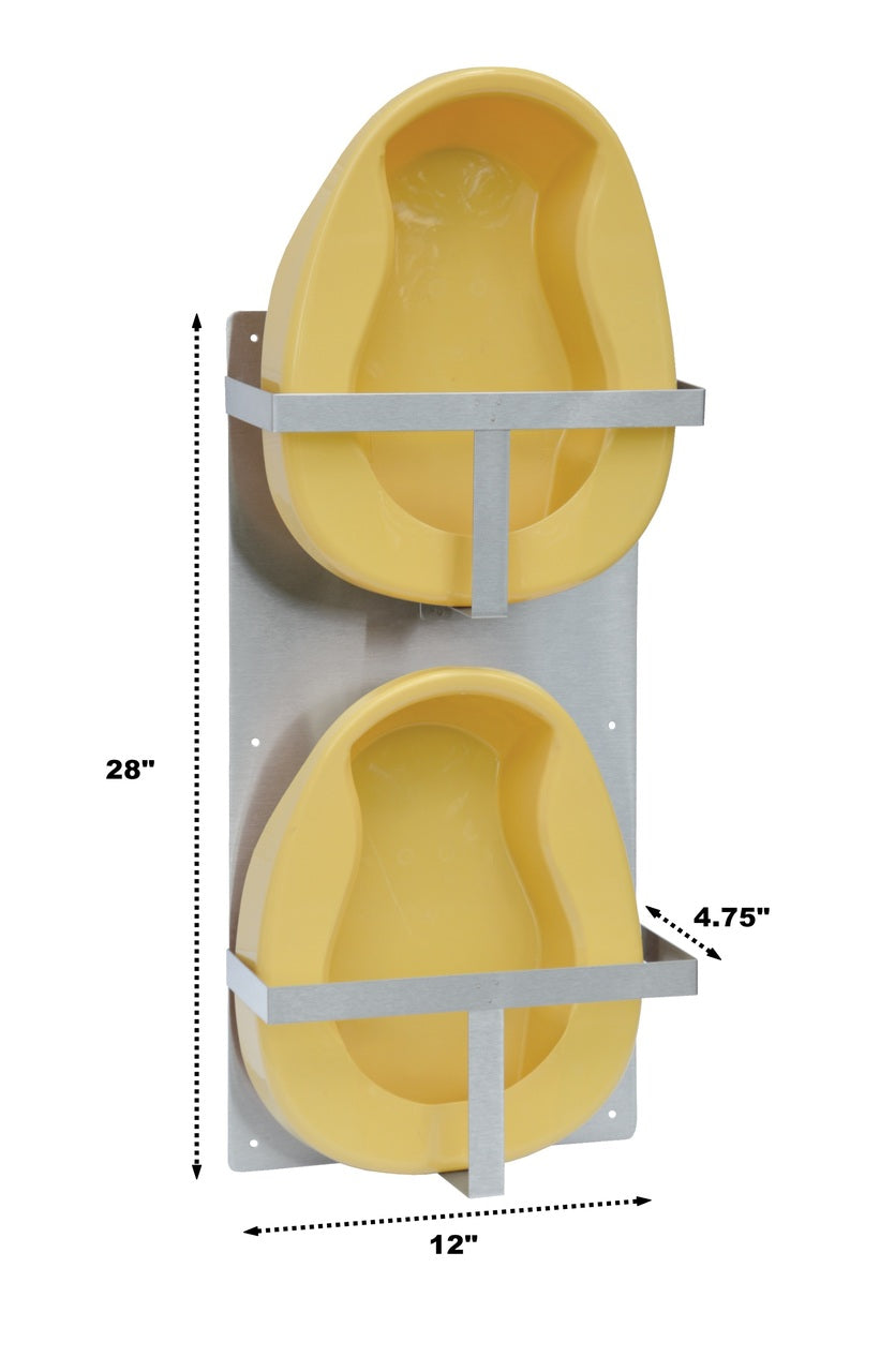 Omnimed Vertical Wall Mounted Double Bedpan Rack – Medute