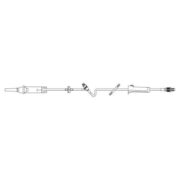 Baxter Healthcare IV Solution Set Continu-Flo 10Drp Male Luer Lock Ada ...