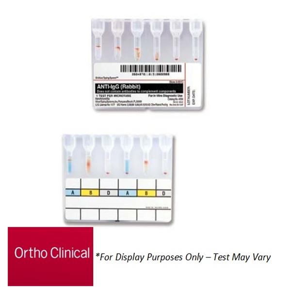 Ortho Clinical Diagnostics MTS A/B/D Monoclonal Grouping Reagent Card ...