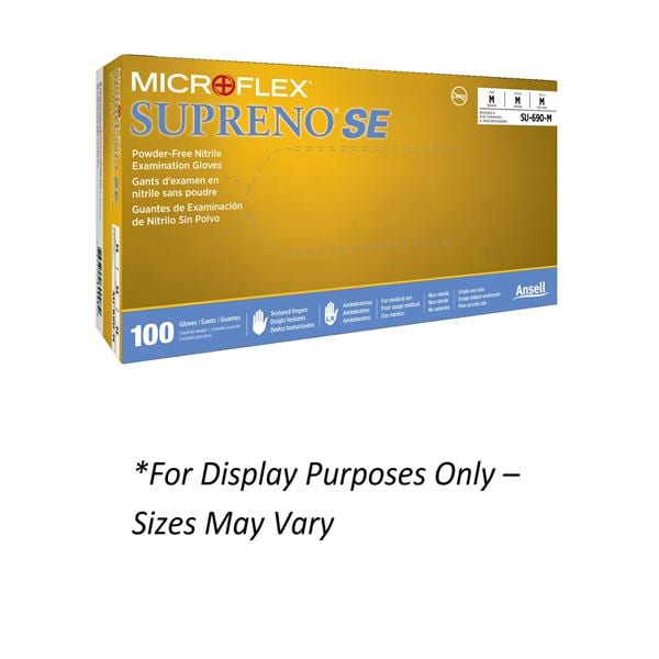 Microflex Inc Gloves Exam Supreno SE PF Nitrile Latex-Free 9.5 in Md V ...