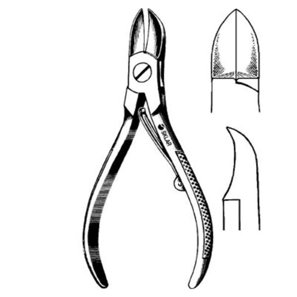 Sklar Instruments Nipper Nail 4-1/2" Concave Blades Folding Spring Sta ...