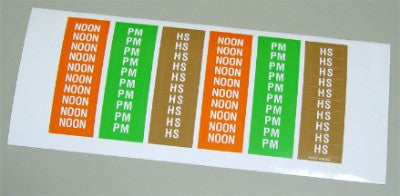 capsa Color Coding Label - Noon, PM & HS - 1,500 Labels – Medute