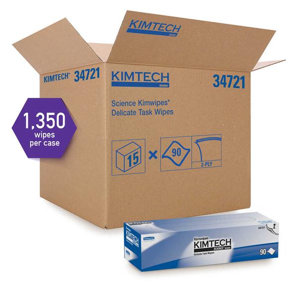 Kimberly Clark Professional Wipes Kimtech Kimwipes 2 Ply Tissue / Poly ...