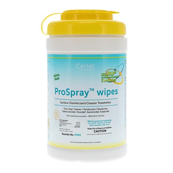 Certol International Cleaner & Disinfectant Surface Towelette Prospray ...