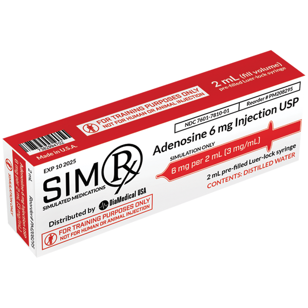 SimRx Adenosine Injection PREFILLED SYRINGE USP 6mg - Each – Medute