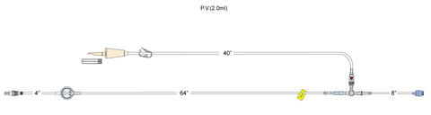 CODAN TPN Delivery System, non-vented spike, pinch clamp, 3-way stopco ...