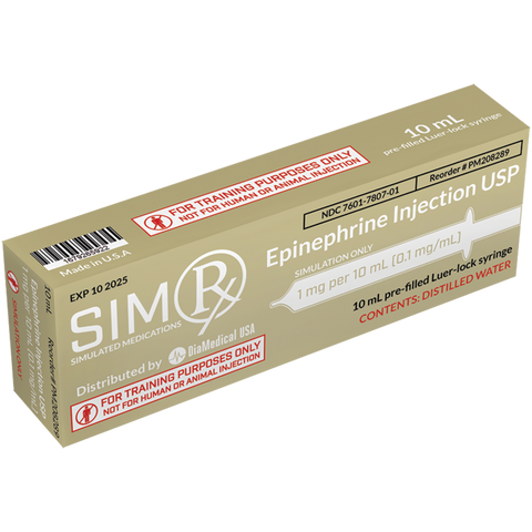 SIMRX EPINEPHRINE INJECTION PREFILLED SYRINGE 1mg/10mL - Each – Medute