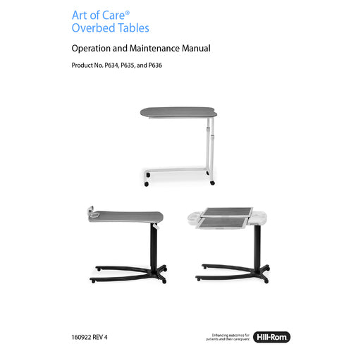 Hillrom Service Manual, Art of Care OB Tables - 160922 – Medute
