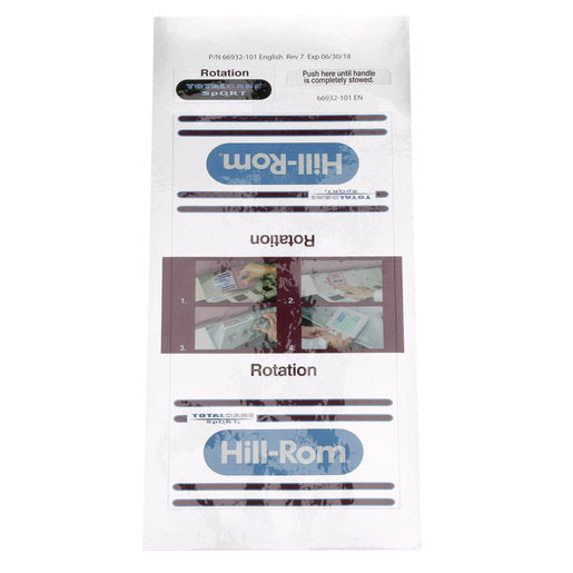 Hillrom Labels, Rotation Module, English - 66932101 – Medute