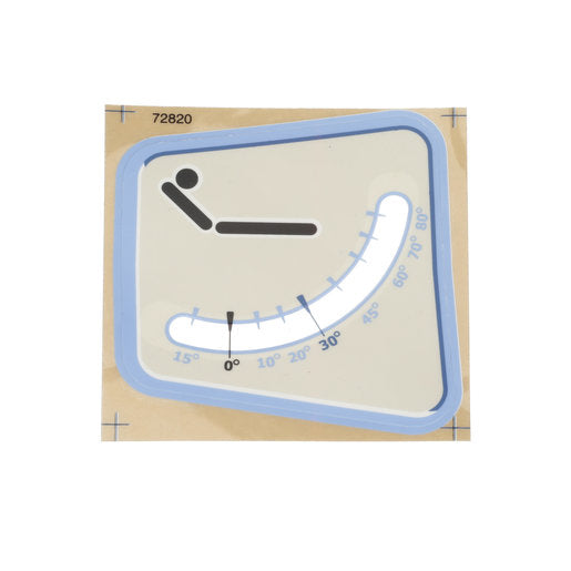 Hillrom Label, Head Angle Indicator, RH - 72820 – Medute