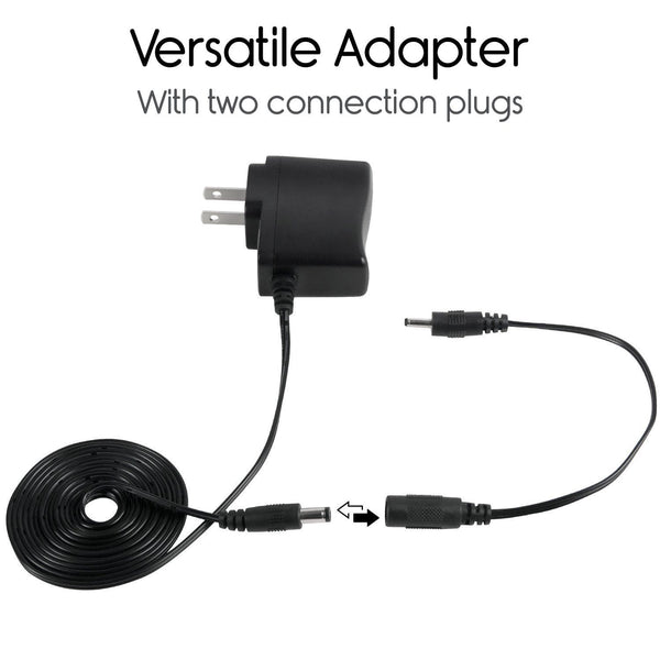 6V POWER ADAPTER, 6' CORD, 1A, 5.1/ 2.1mm PLUGS, UL-LISTED - DMD1012 ...